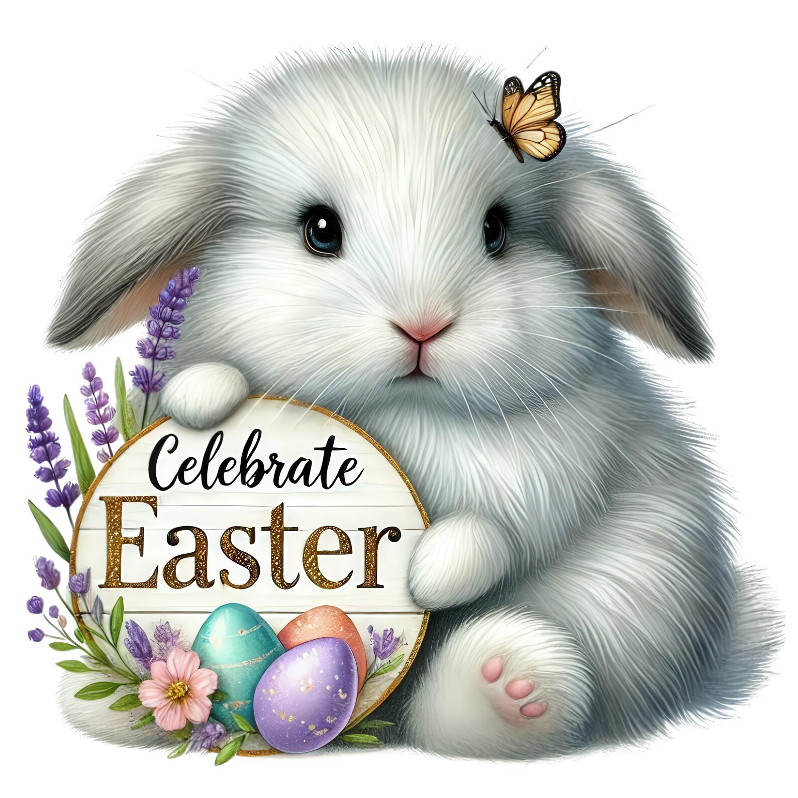 Easter Bunny Clipart Bundle, Holiday Art, Commercial Use (digital ...
