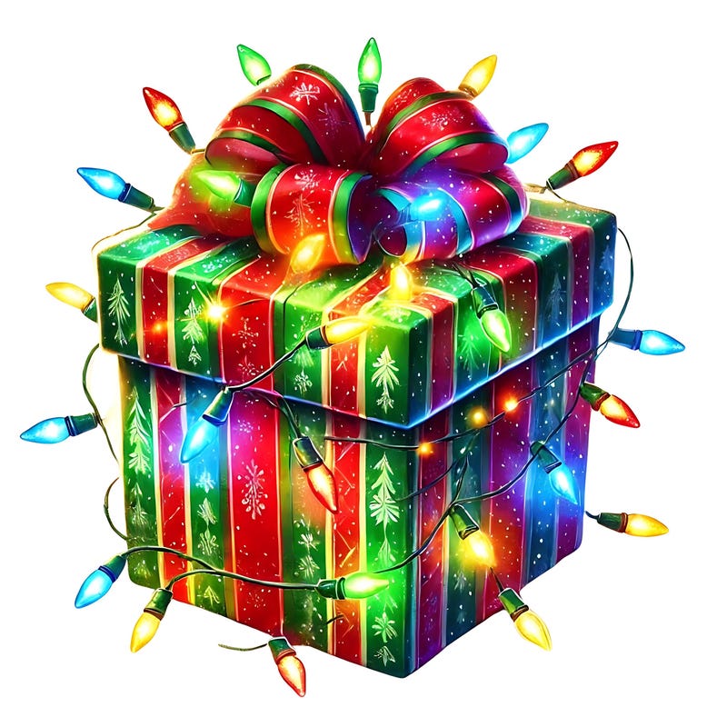 Clipart Wrapped Christmas Presents - Etsy