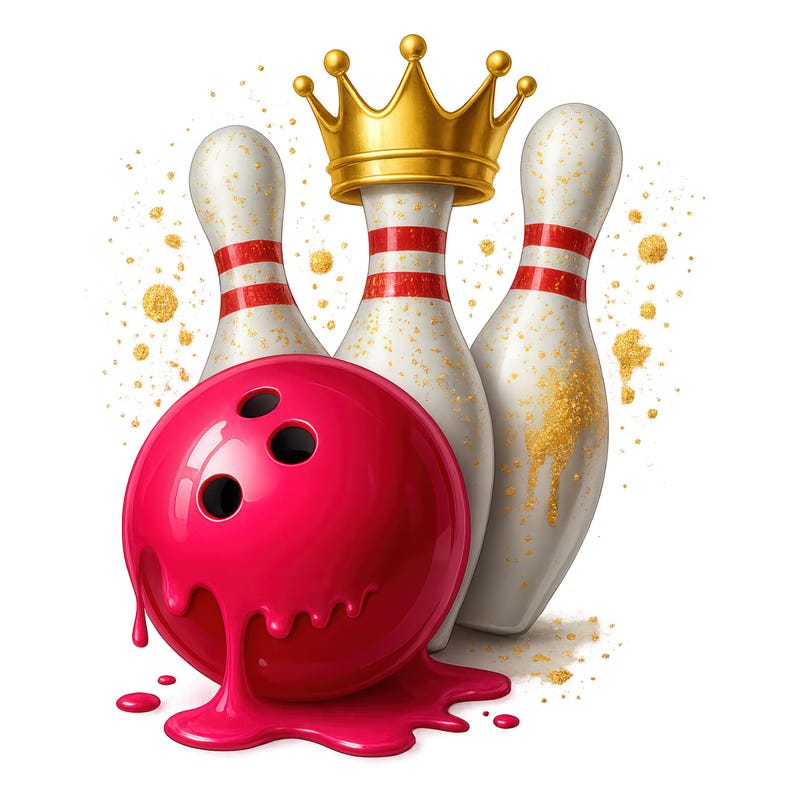 Watercolor Bowling Clipart Bundle: Fun Sports PNG (commercial Use ...