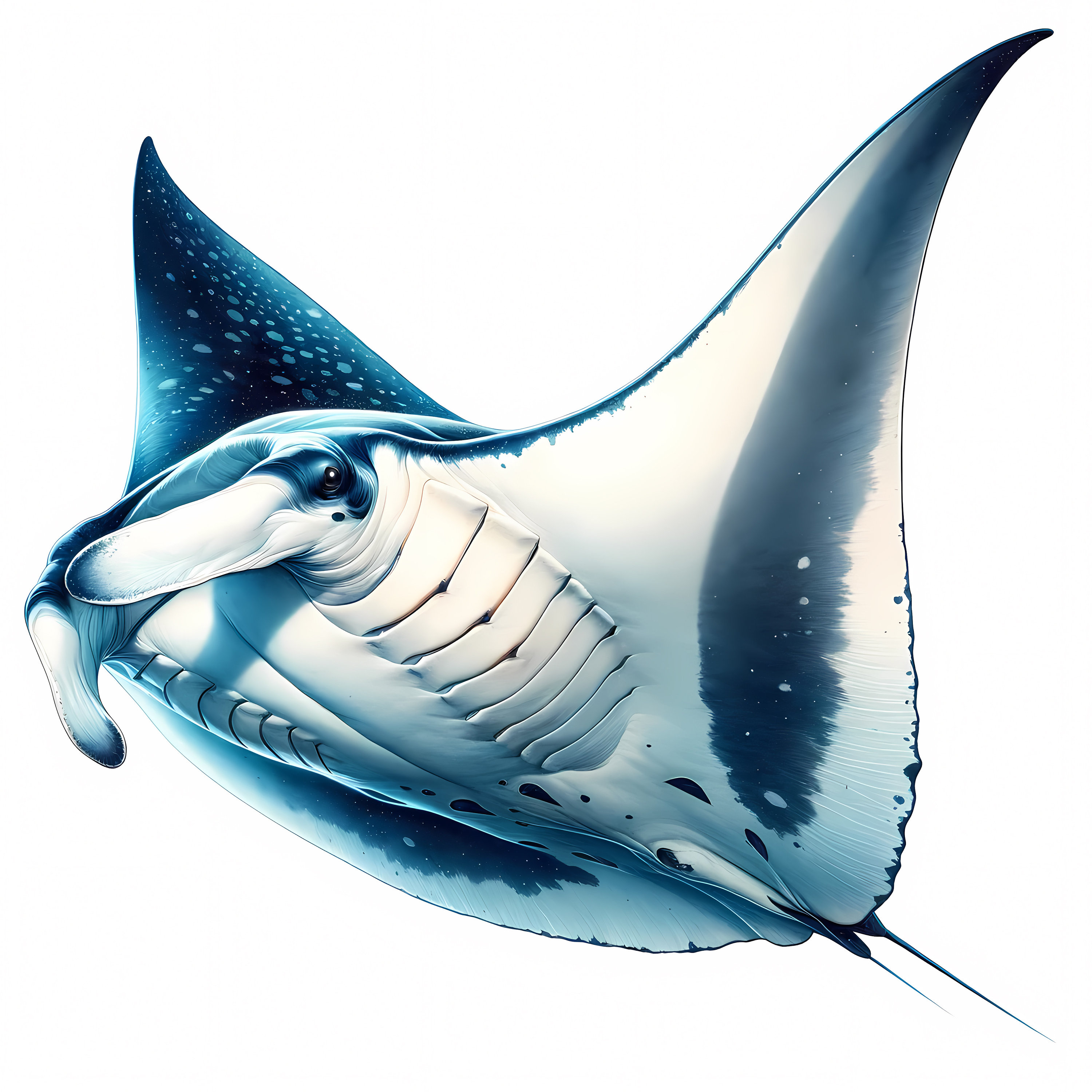 Manta Ray Clipart Bundle 12 High-quality Jpgs Sea Creature Ocean Life ...