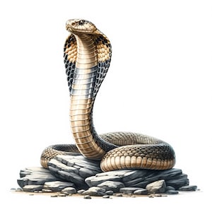 Cobra Clipart - 11 High-quality Jpgs - King Cobra Clipart Bundle ...