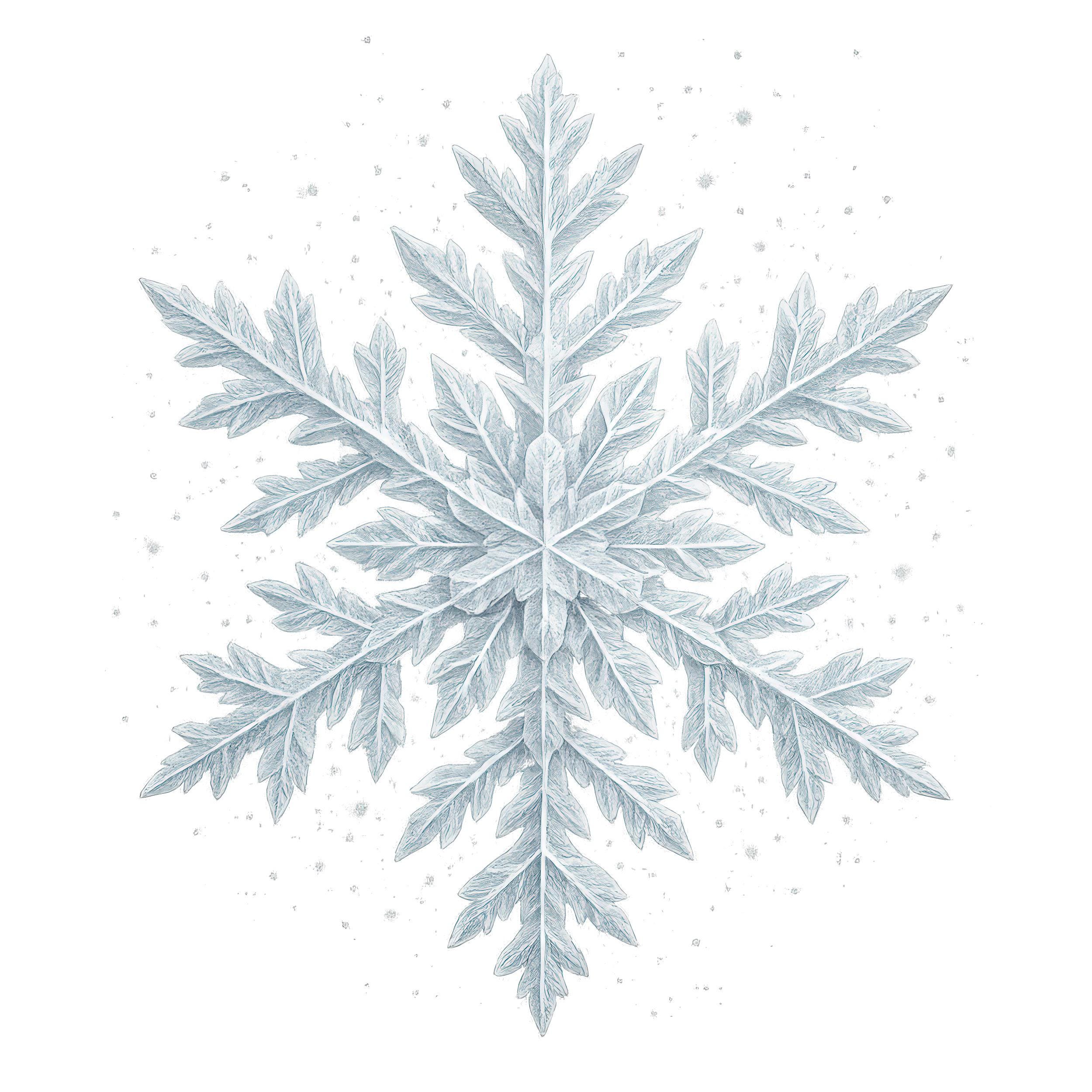 Blue Glitter Snowflake Clipart Bundle: Winter Frozen PNG (digital ...