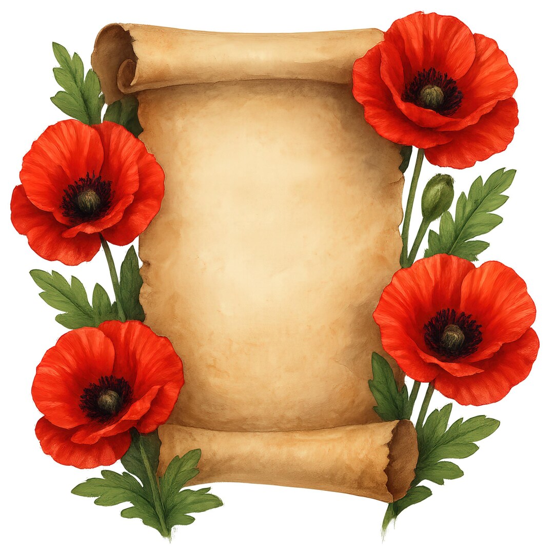 Floral Theme Scroll Clipart, 12 High-quality PNG, Vintage Scroll Bundle ...