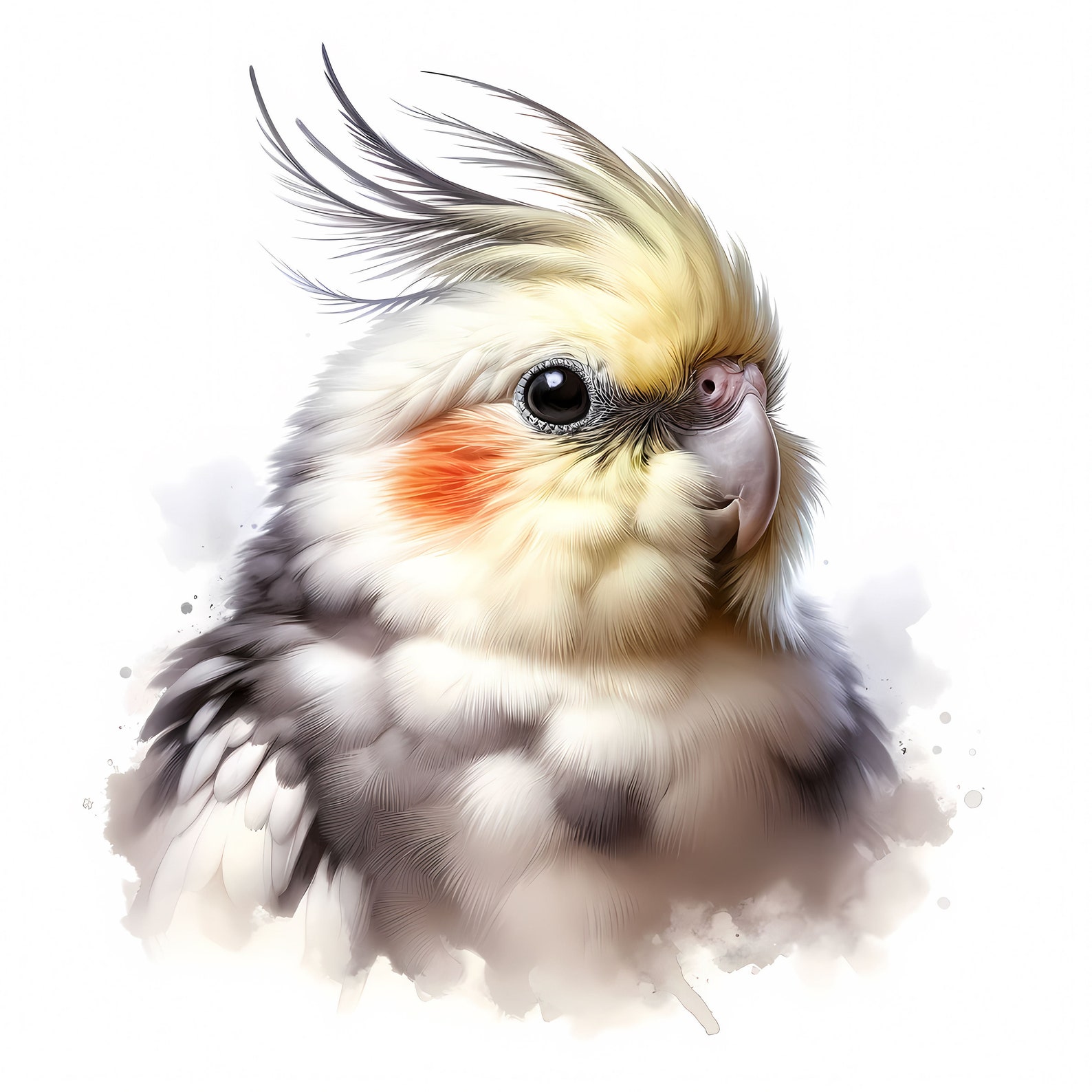 Cockatiel Clipart 11 High-quality Jpgs Cute Cockatiel Clipart Bundle ...