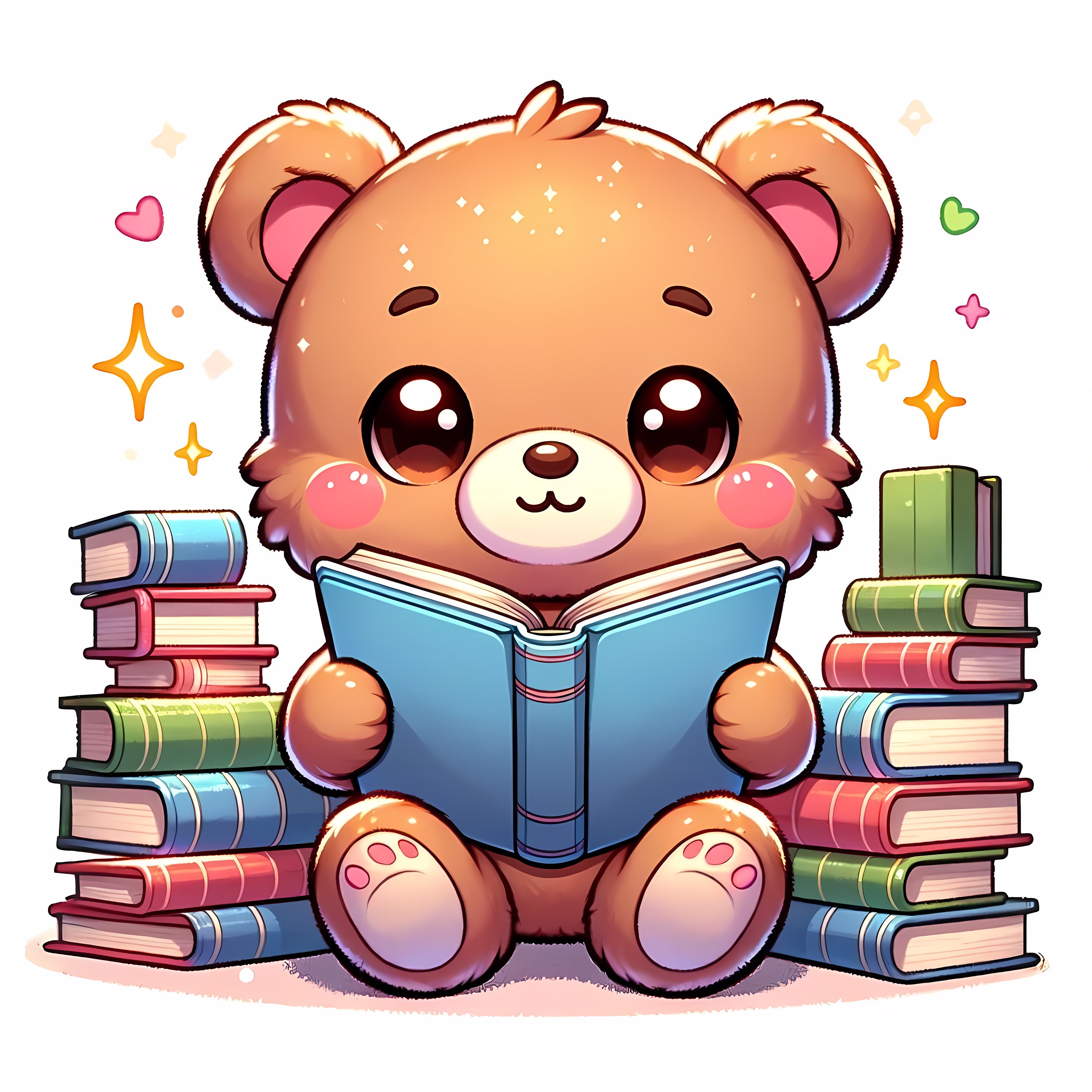 Reading Teddy Bear Clipart 10 High-quality Jpgs Cute Teddy Bear Clipart ...