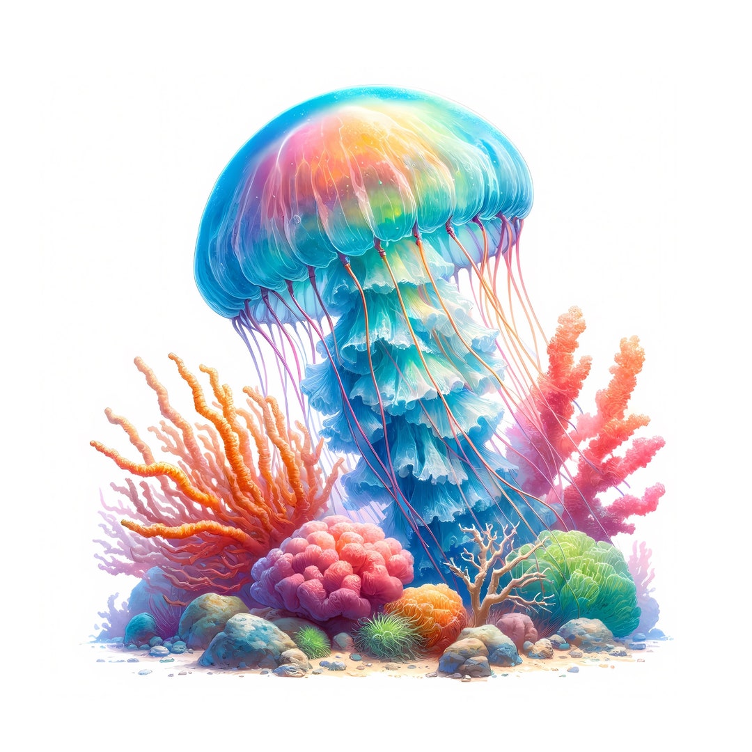 Jellyfish Clipart 11 High-quality Jpgs Colorful Jellyfish Clipart ...