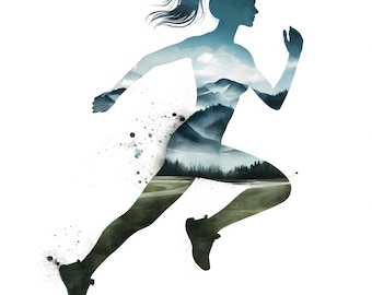 Meisje Hardloper Clipart