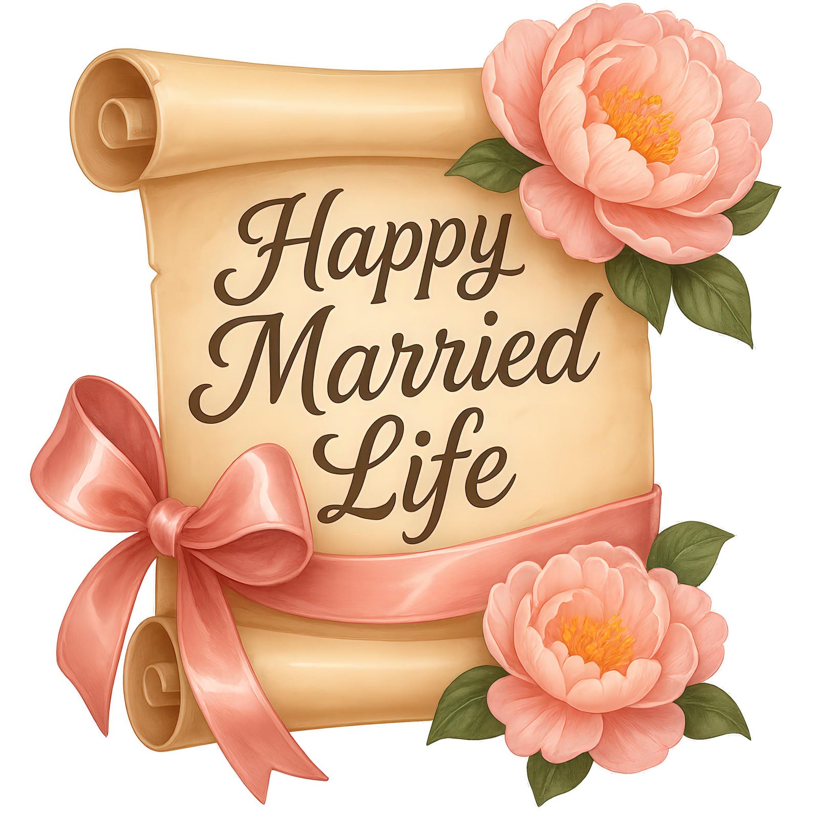 Happy Marriage Day Clipart: Wedding Celebration Pngs (commercial Use ...