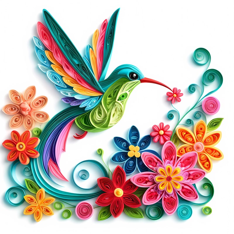 Quilling Template Bird - Etsy UK