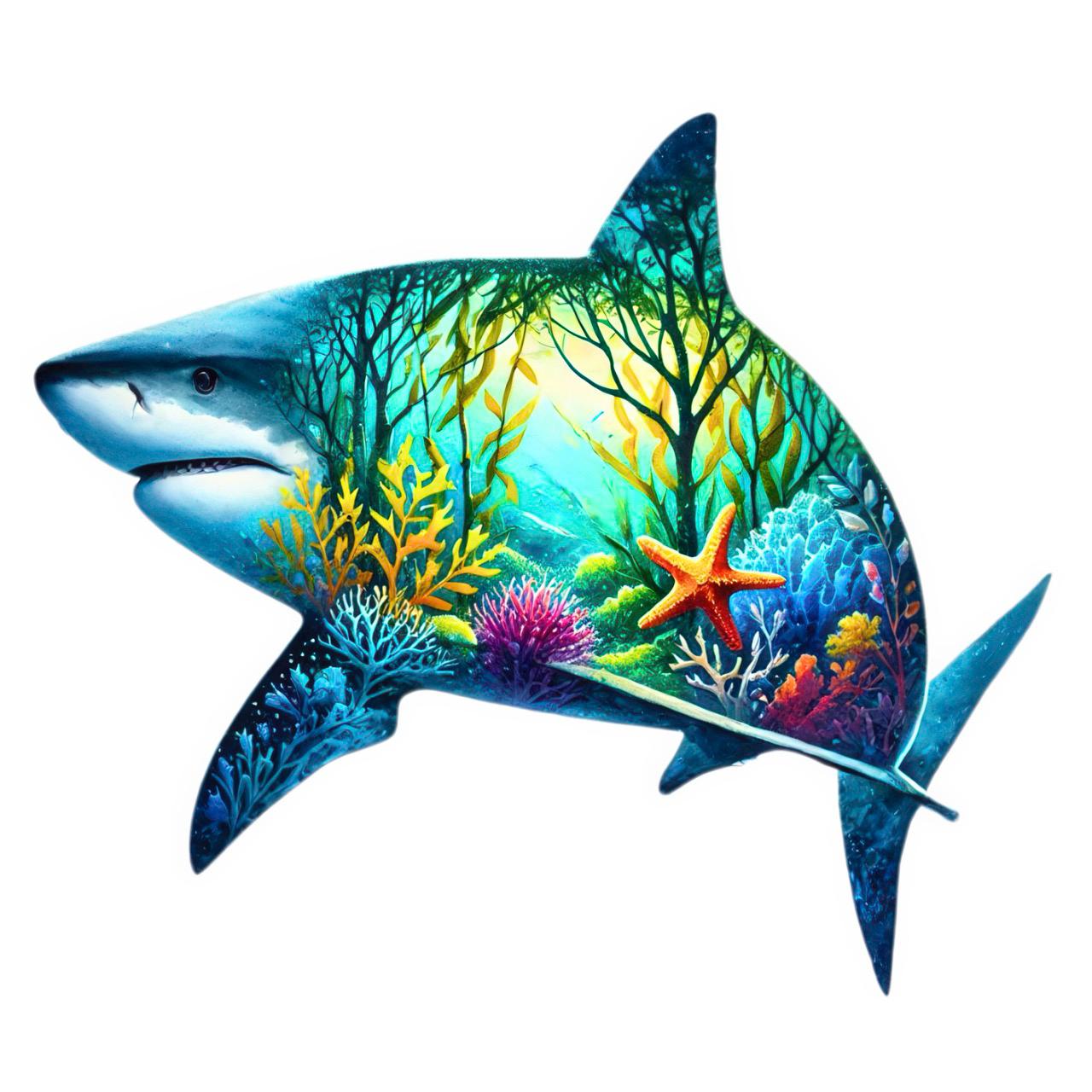 Majestic Shark Clipart Bundle | Ocean Marine Life Pngs (digital ...
