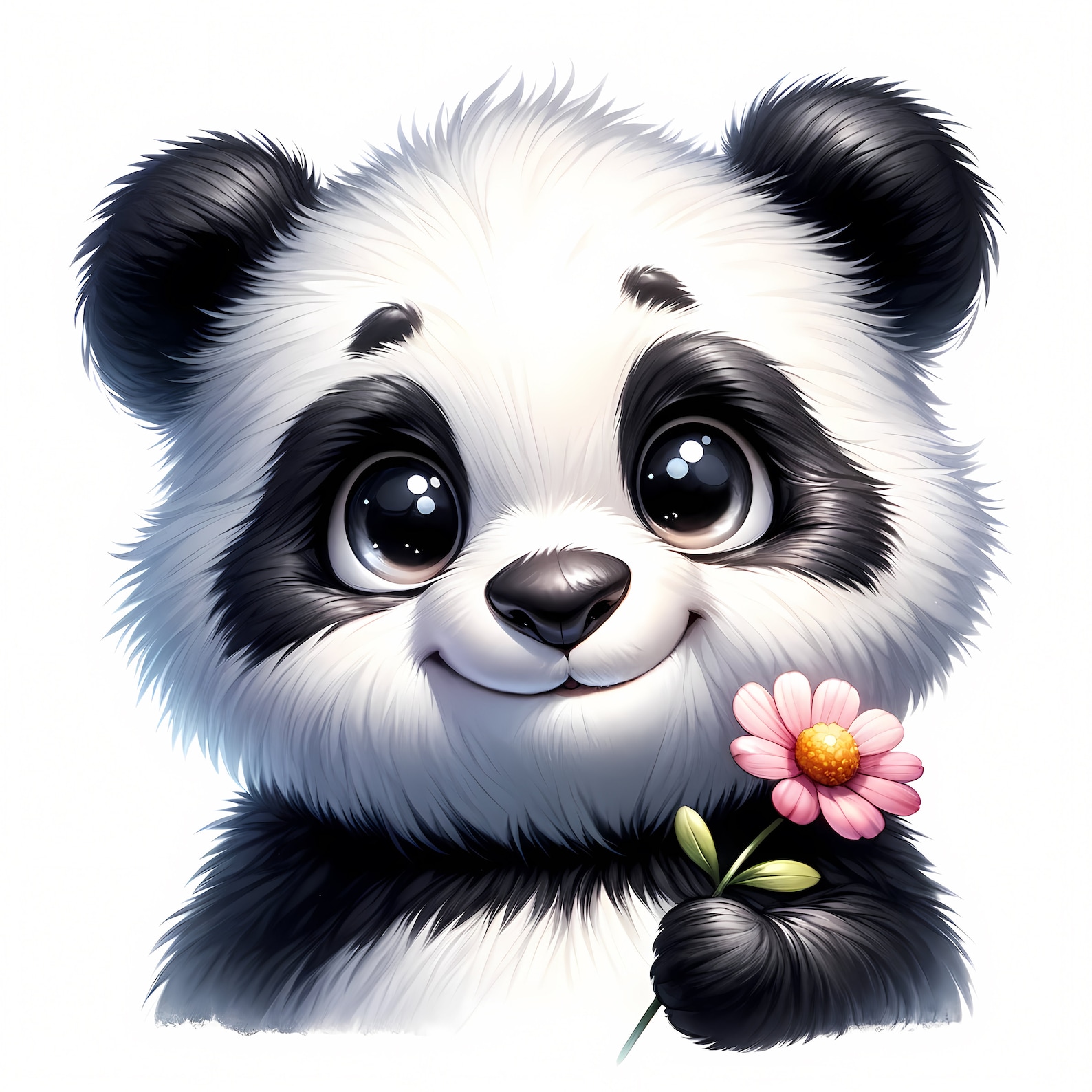 Cute Baby Panda Clipart Bundle – High-quality Jpgs (digital Download ...