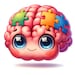 Cute Brain Clipart Bundle | Science Nursery Art (digital Download) - Etsy