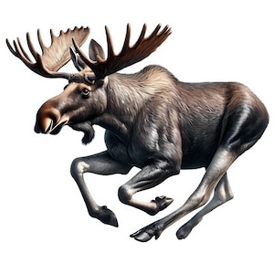 Moose Clipart | 11 High-quality Jpgs | Majestic Moose Clipart Bundle ...