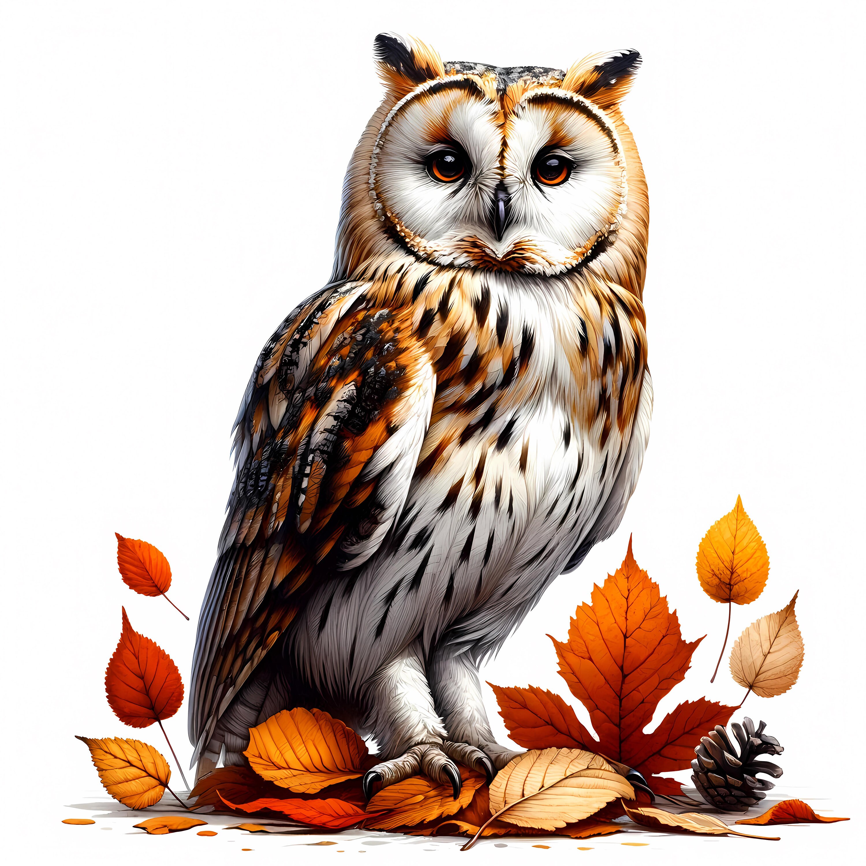 Majestic Owl Clipart 11 High-quality Jpgs Elegant Owl Clipart Bundle ...