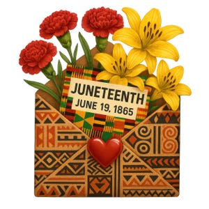 Juneteenth Flowers PNG Clipart: Black History Design (digital Download ...