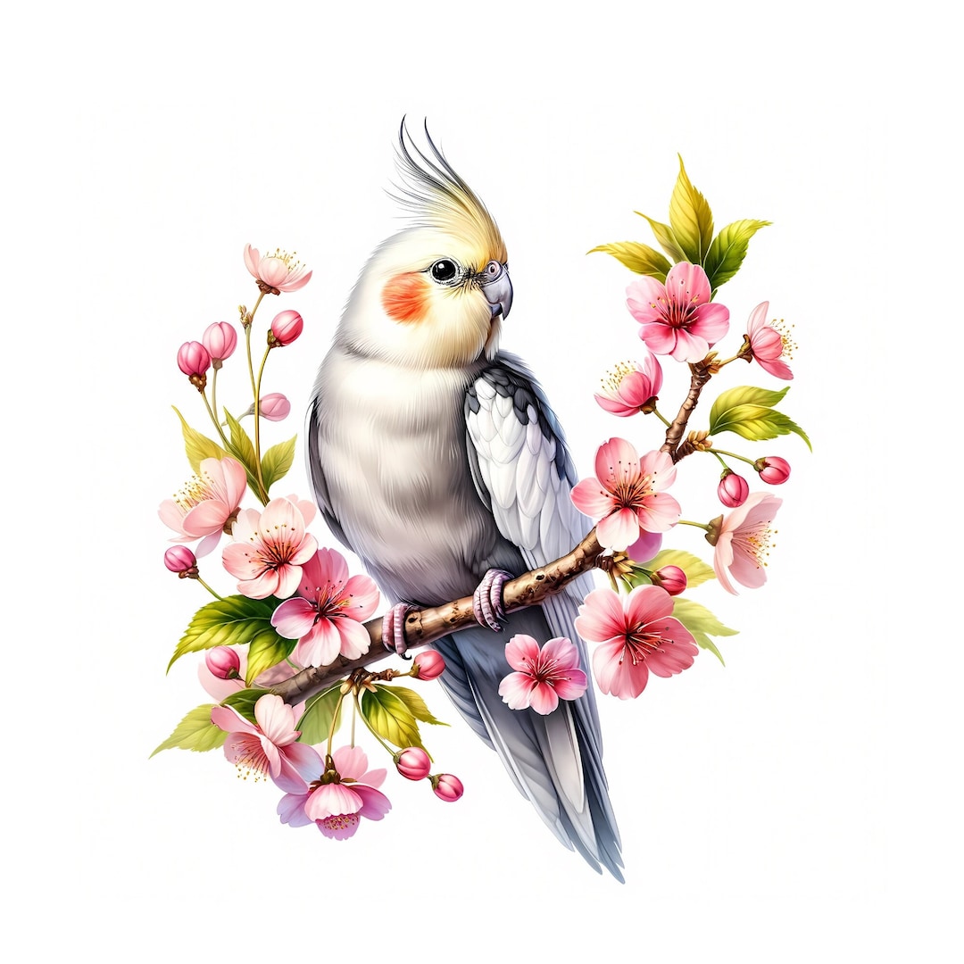 Cockatiel Clipart | 11 High-quality Jpgs | Cute Cockatiel Clipart ...