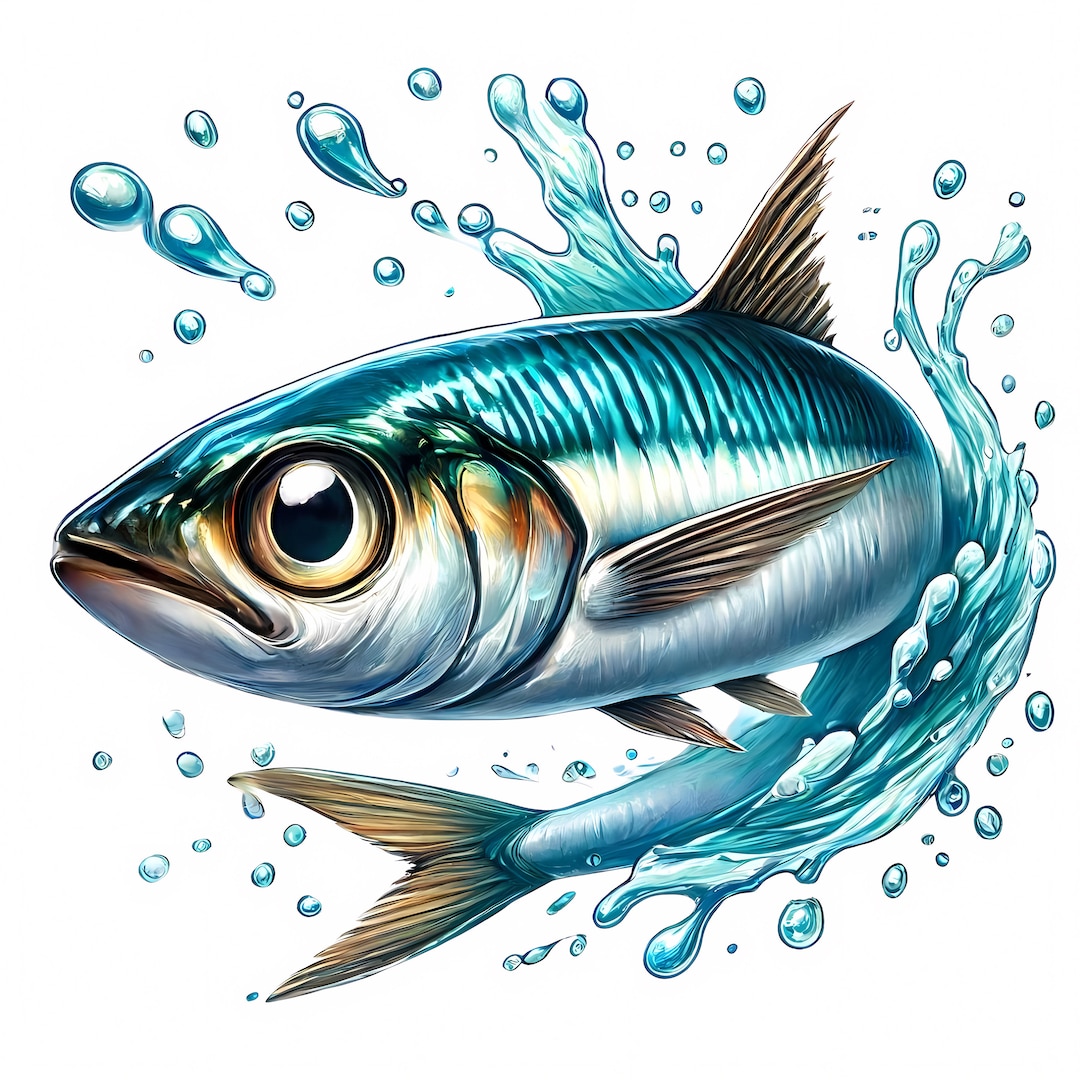 Anchovy Clipart 11 High-quality Jpgs Realistic Anchovy Clipart Bundle ...