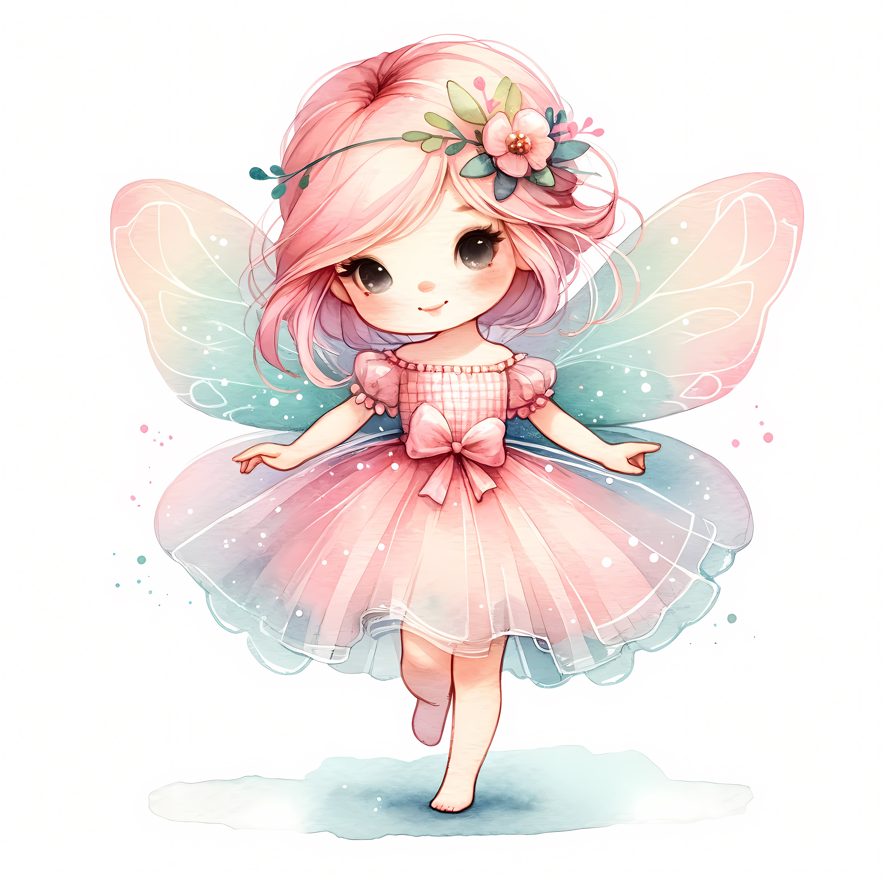 Watercolor Fairies Clipart – Cute Fairy Designs (digital Prints) - Etsy