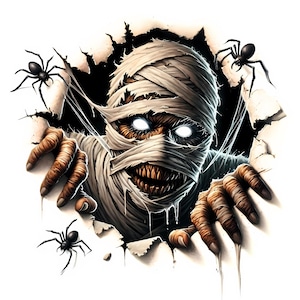 Spooky Mummy Clipart Bundle: Halloween Art, Wall Art (digital Download ...