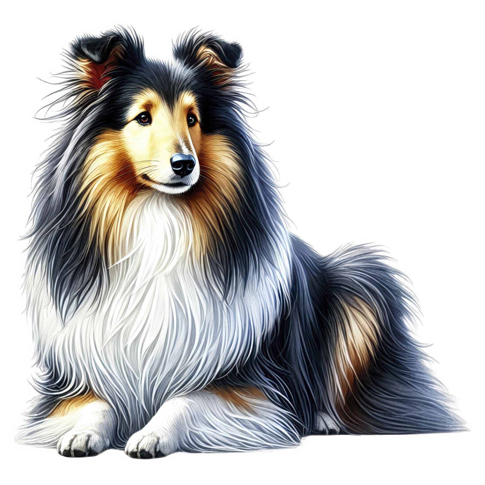 Sheltie Dog Clipart Bundle: Shetland Sheepdog Designs (digital Download ...