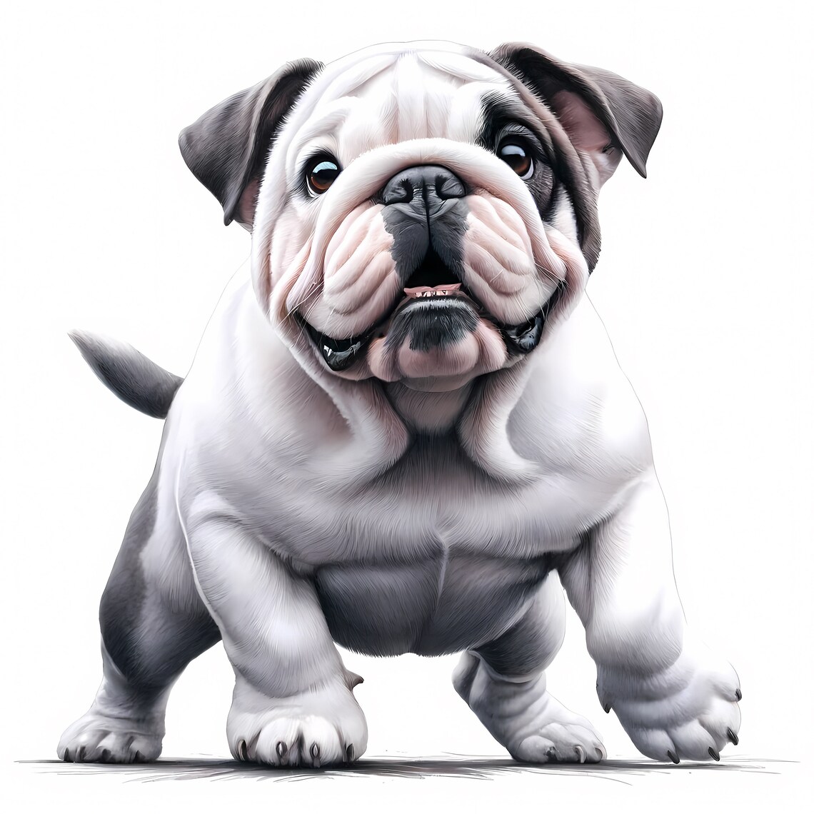 British Bulldog Clipart 10 High-quality Jpgs Cute Bulldog Clipart ...