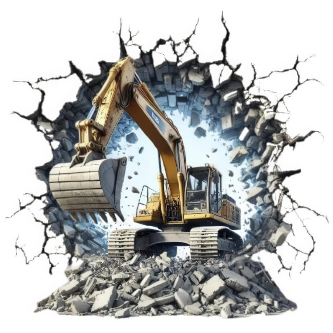 Construction Vehicle Clipart Bundle: Engineering Art, 13 PNG/JPG ...