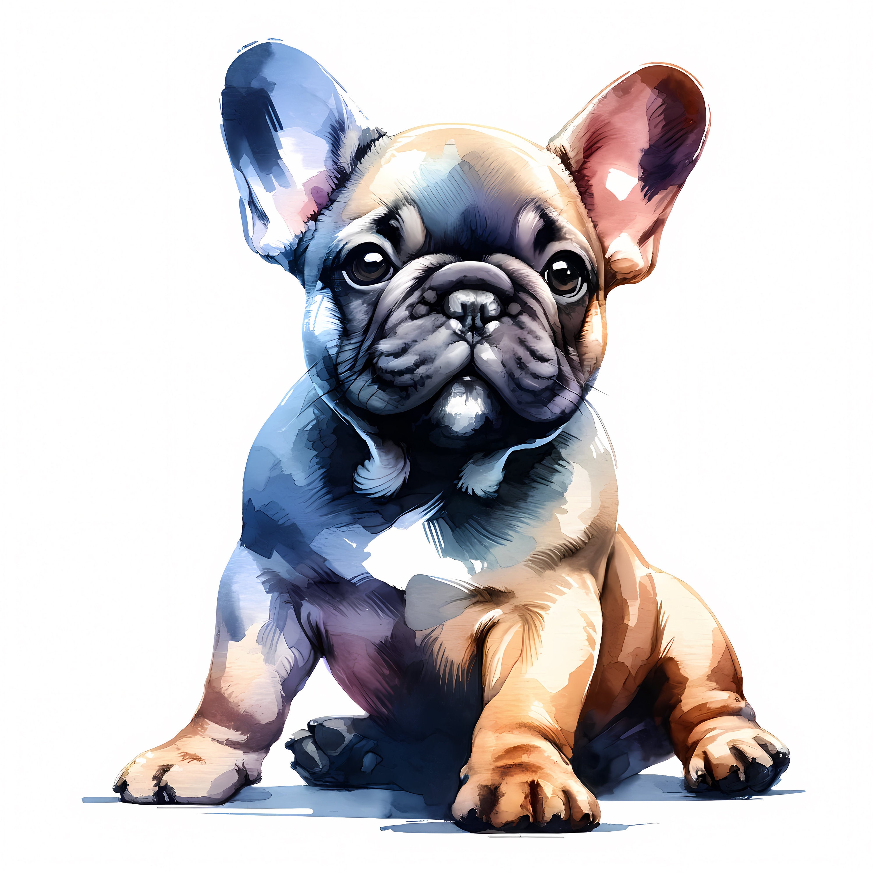 French Bulldog Clipart 10 High Quality Jpgs Digital Download Card ...
