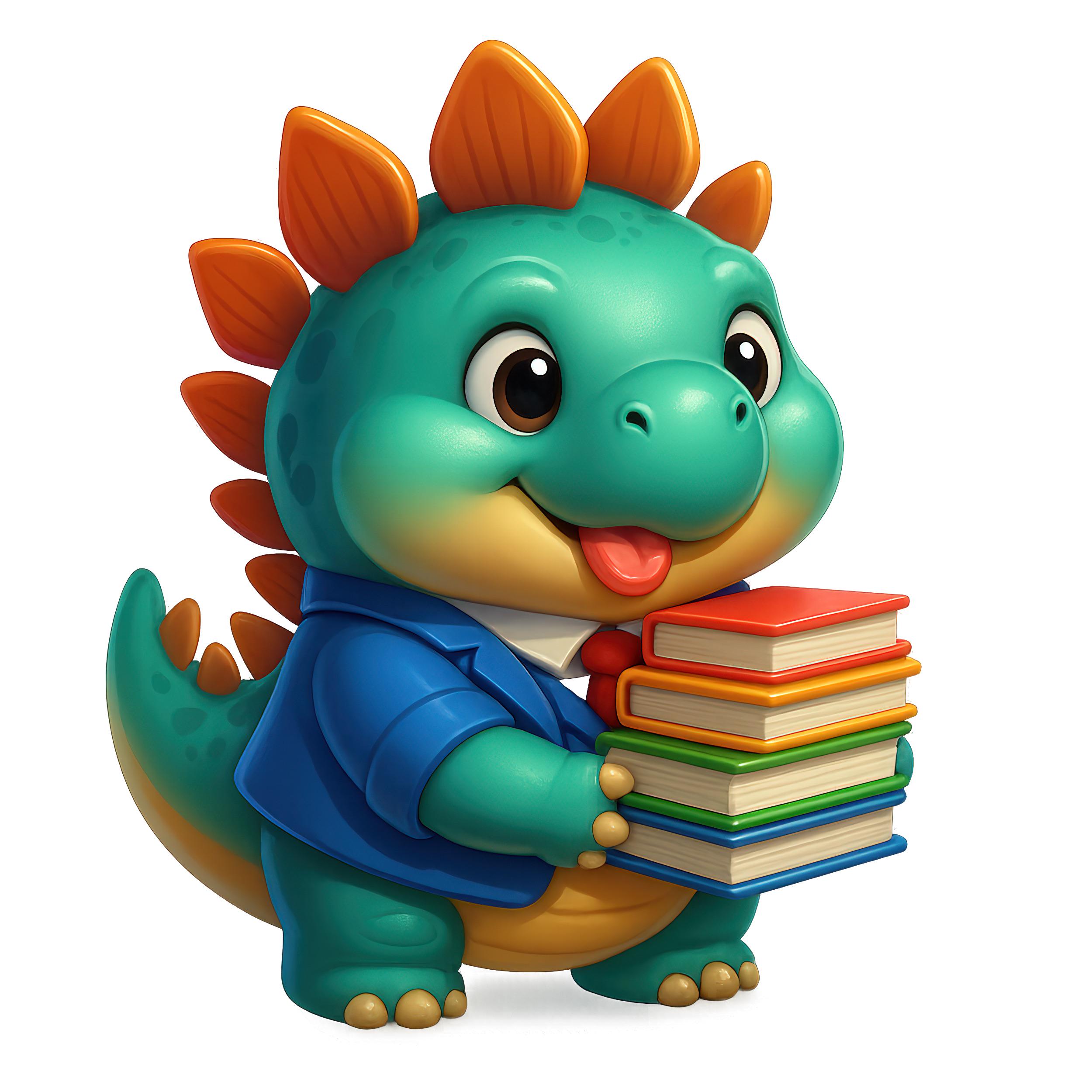 Student Dinosaur Clipart: Back to School PNG (digital Download) Set of ...