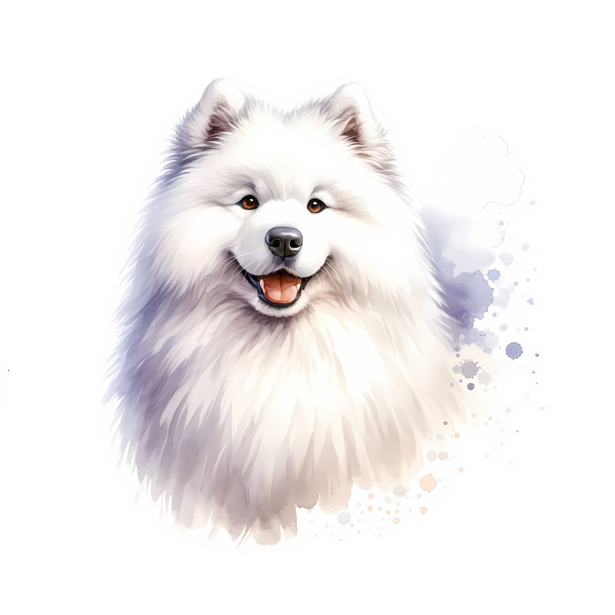 Samoyed Dog Clipart 10 High Quality Jpgs Digital Download Card Making ...