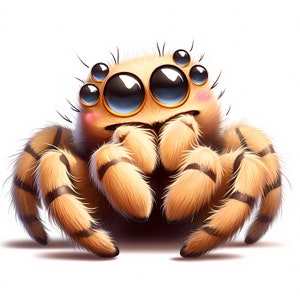 Cute Spider Clipart Bundle - 12 High-quality Jpgs - Adorable Spider ...