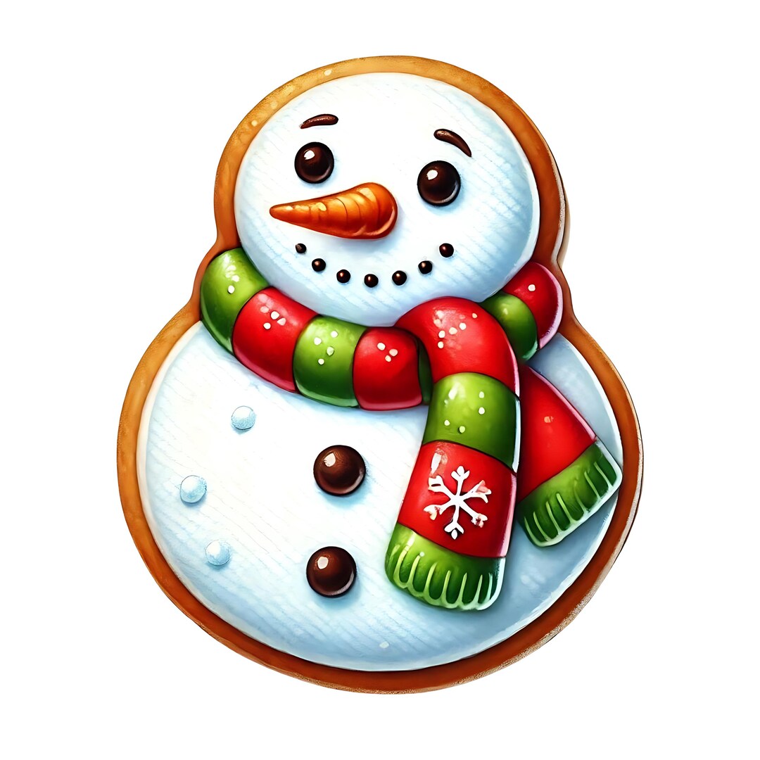 Christmas Cookie Clipart: Festive Holiday Designs (digital Download ...