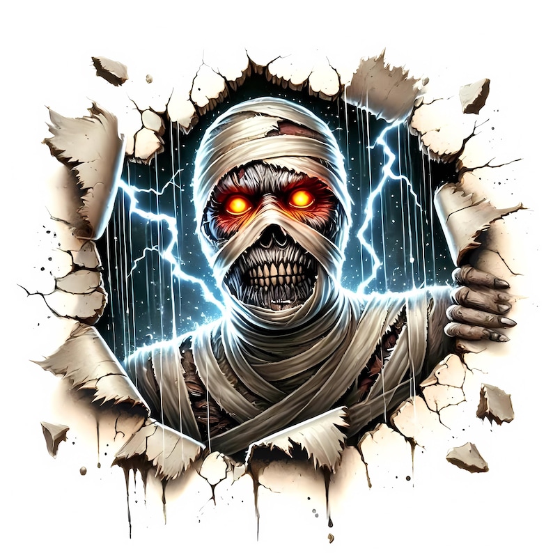 Spooky Mummy Clipart Bundle: Halloween Art, Wall Art (digital Download ...