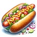 Hot Dog Clipart - 10 High-quality Jpgs - Hotdog Sandwich Clipart Bundle ...