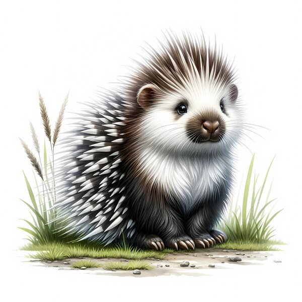 Porcupine Art - Etsy