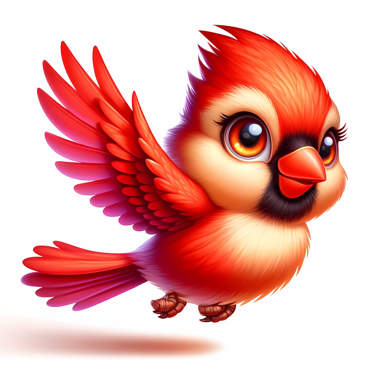 Cute Cardinal Clipart Bundle - 10 High-quality Jpgs - Adorable Cardinal ...