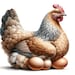 12 Hen Clipart Bundle: Farm Bird Jpgs for Commercial Use (digital ...