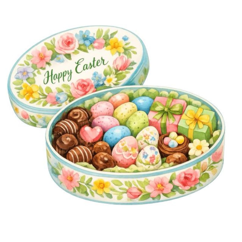 Candy Easter Clipart: Easter Sweets Graphics, Digital Download, 14 PNG ...