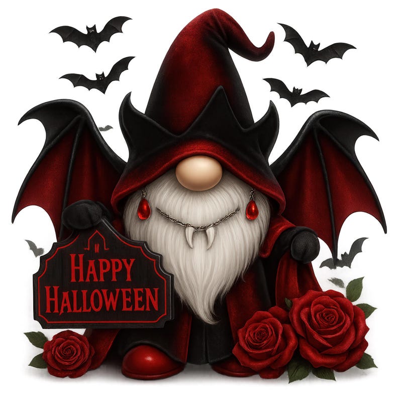 Cute Halloween Gnome Clipart, Pumpkin Fall Illustration (PNG Download ...