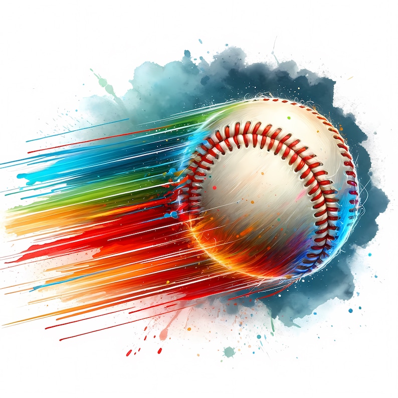 Flaming Baseball Clipart | Sports Graphics (digital Download) Set of 10 ...