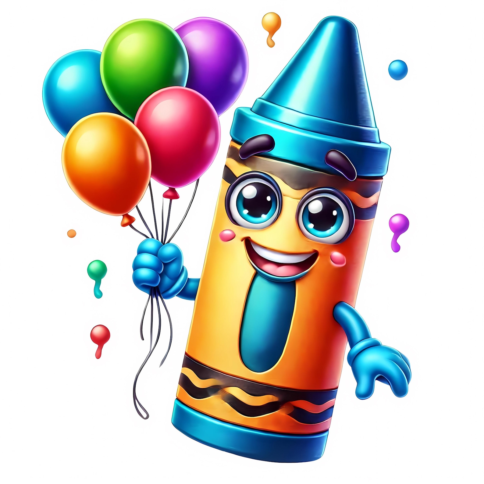 Cute Crayon Clipart Bundle | High-quality Jpgs (digital Download) - Etsy