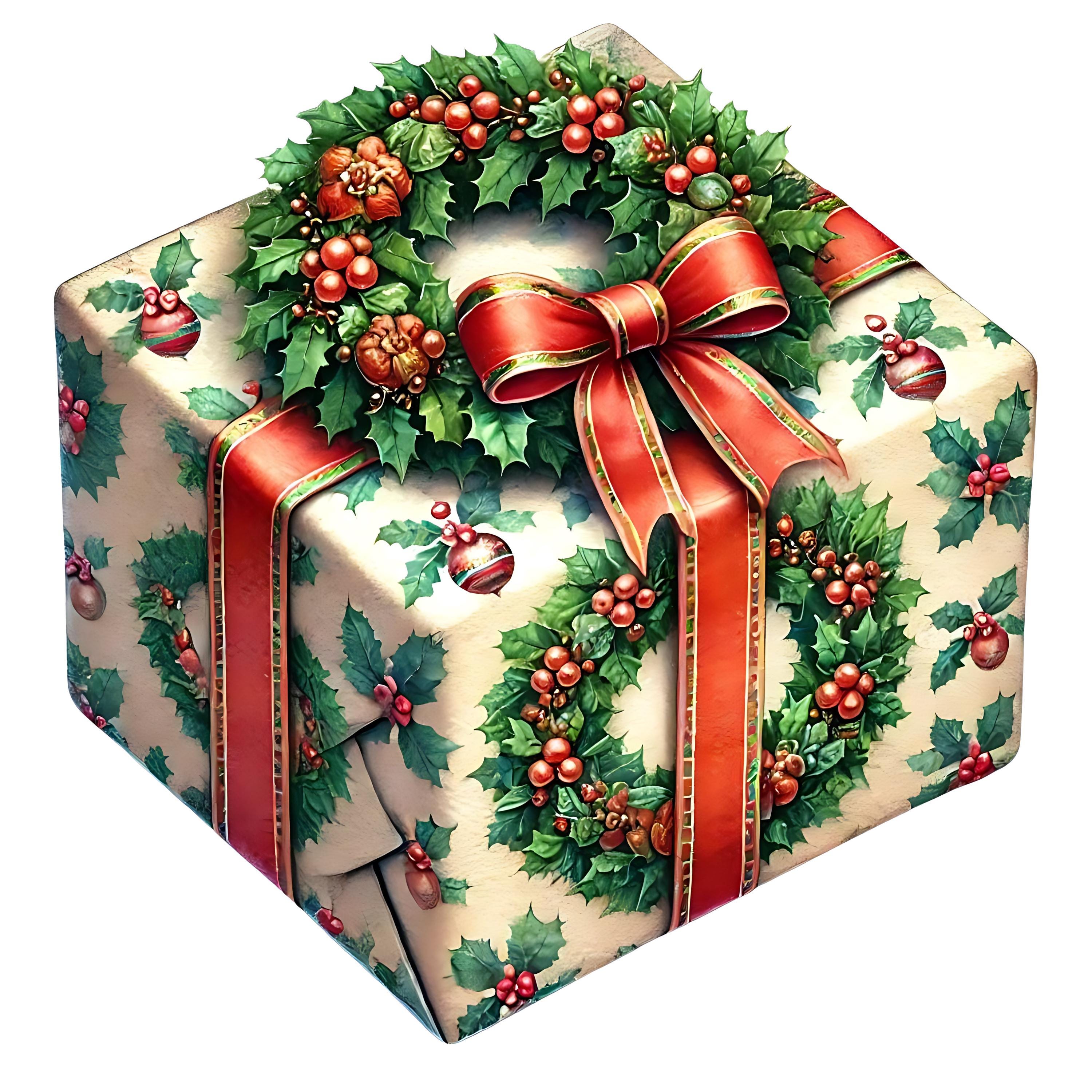 Christmas Present Clipart Bundle | Holiday Gift Box Art (digital ...