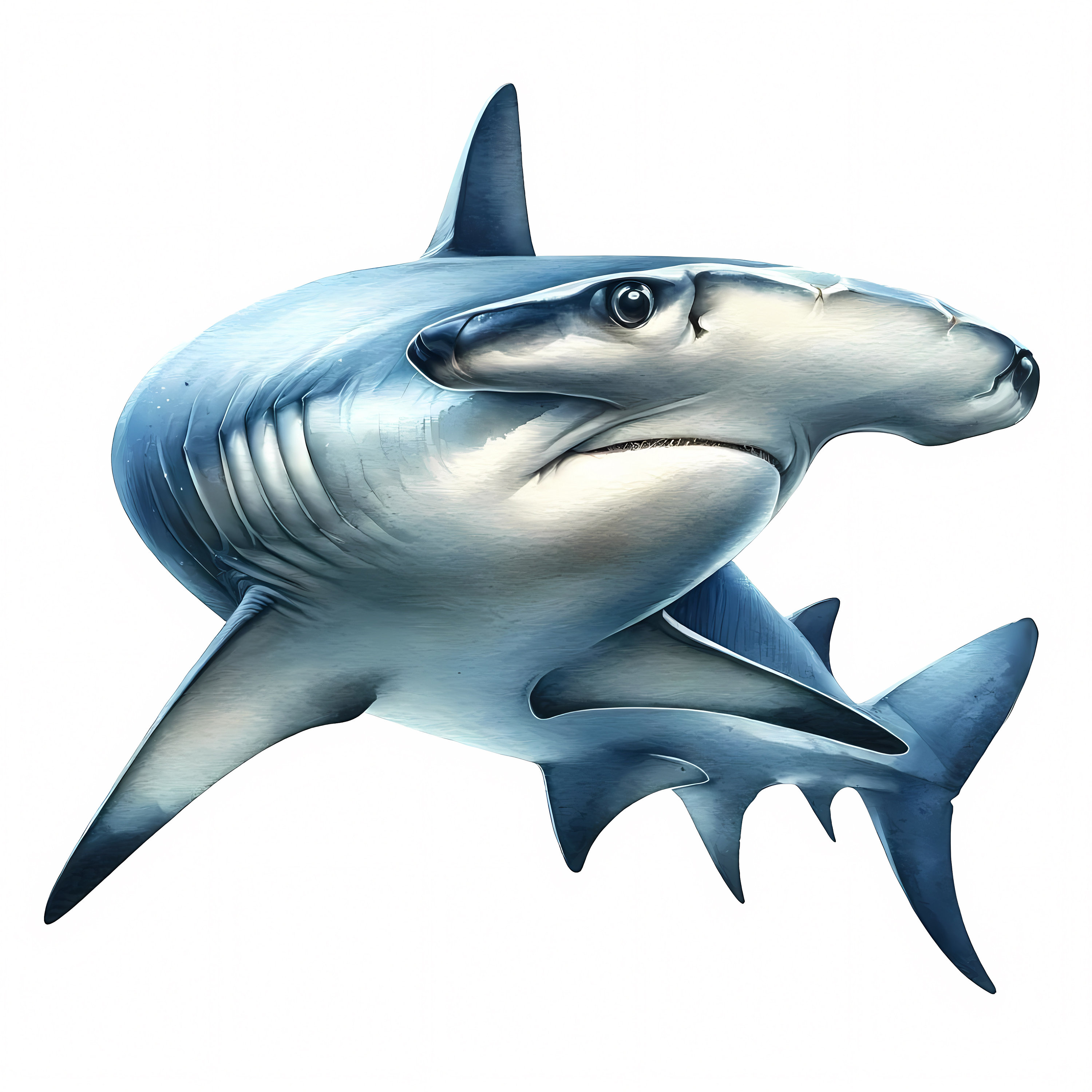 Hammerhead Shark Clipart: Marine Illustrations (commercial Use ...