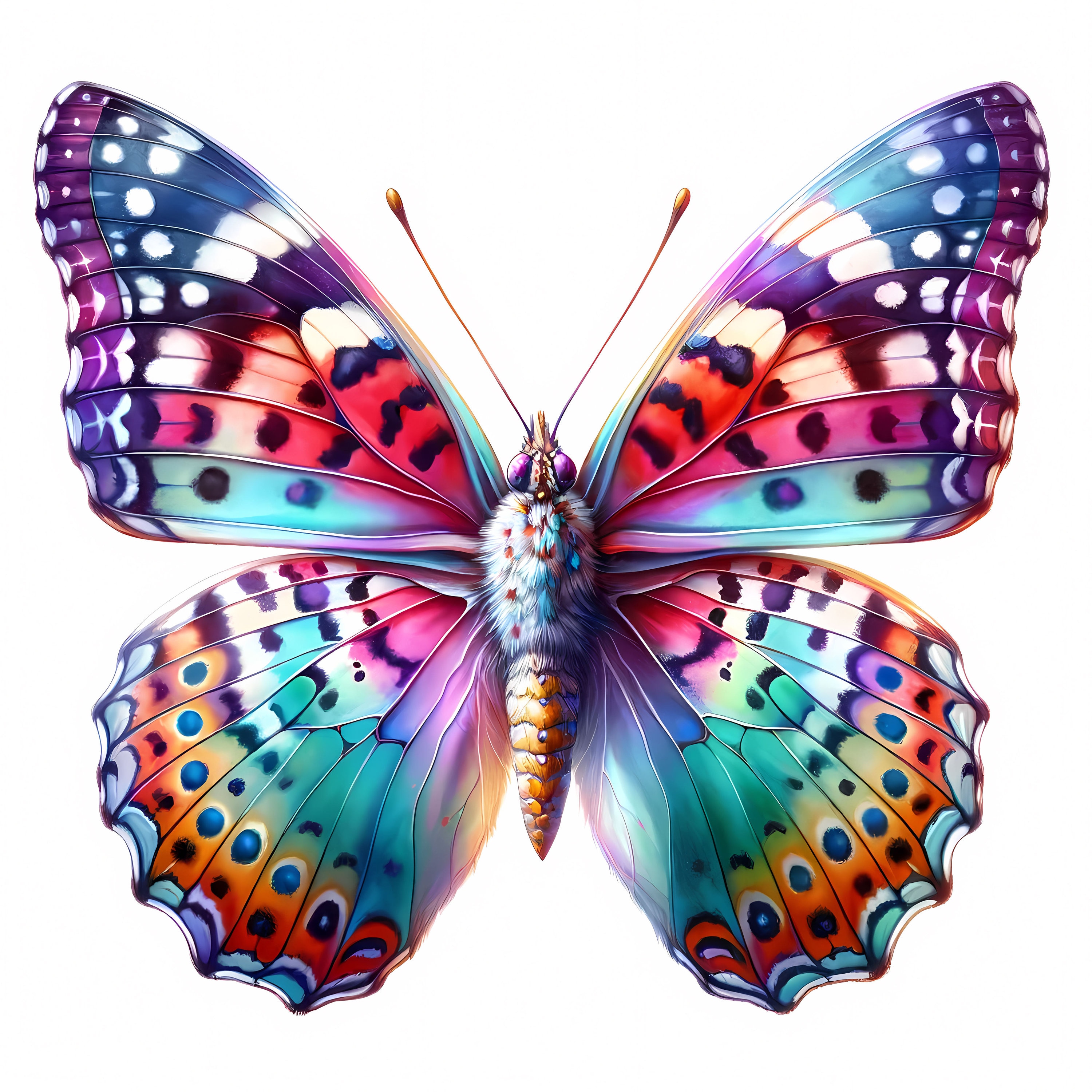 Butterfly Clipart 12 High-quality Jpgs Colorful Butterflies Clipart ...