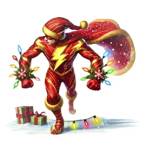 Superhero Elf Clipart | 11 High-quality Pngs | Brave Christmas Elf ...