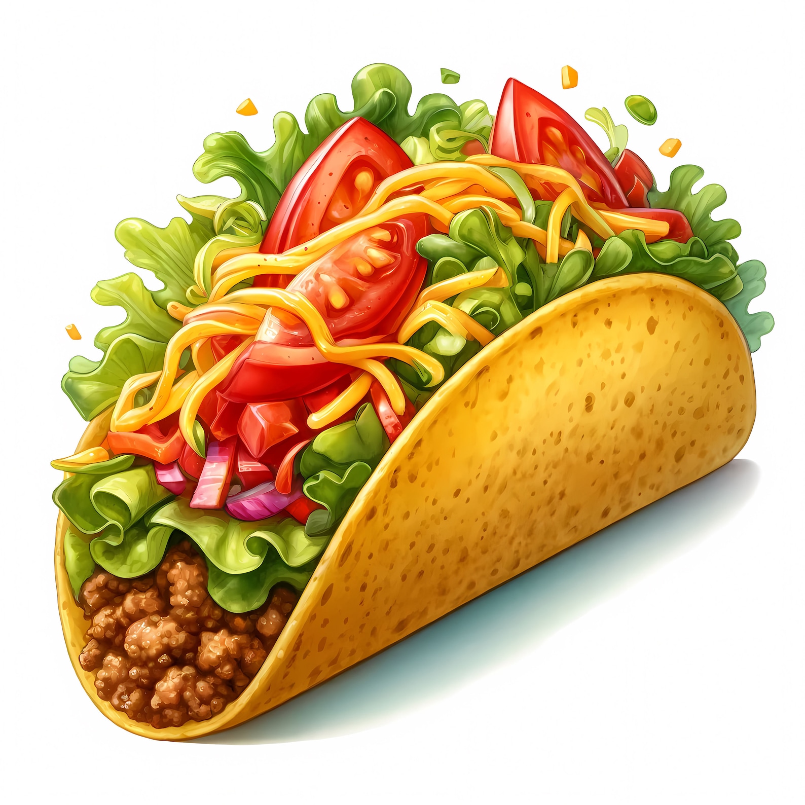 Tacos Clipart 12 High-quality Jpgs Clipart Bundle Mexican Food Taco Art ...