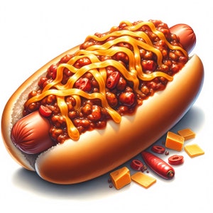 Hot Dog Clipart – High-quality Fast Food Art (JPG Digital Download) - Etsy