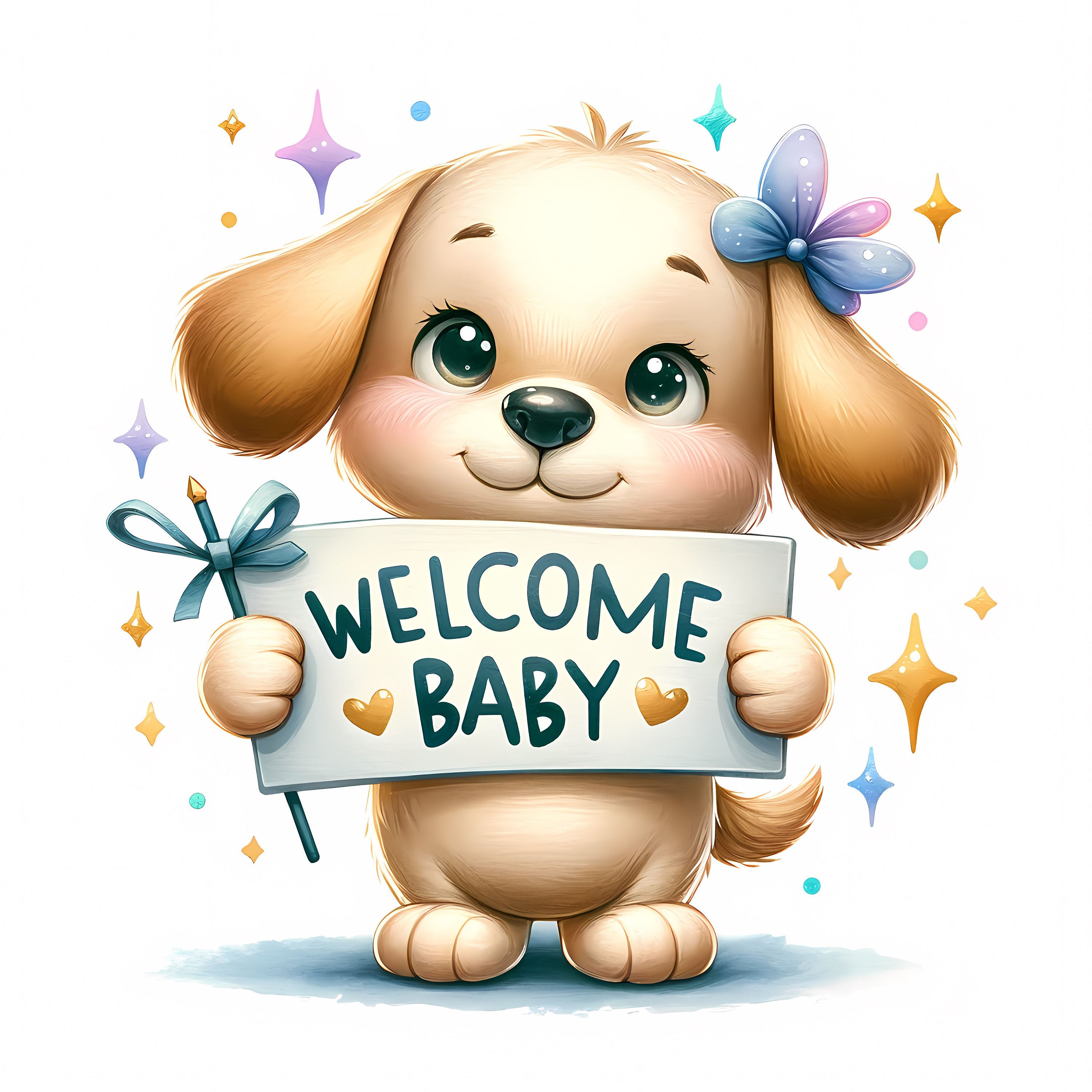 Welcome Baby Clipart 12 High-quality Jpgs Baby Shower Nursery Decor ...