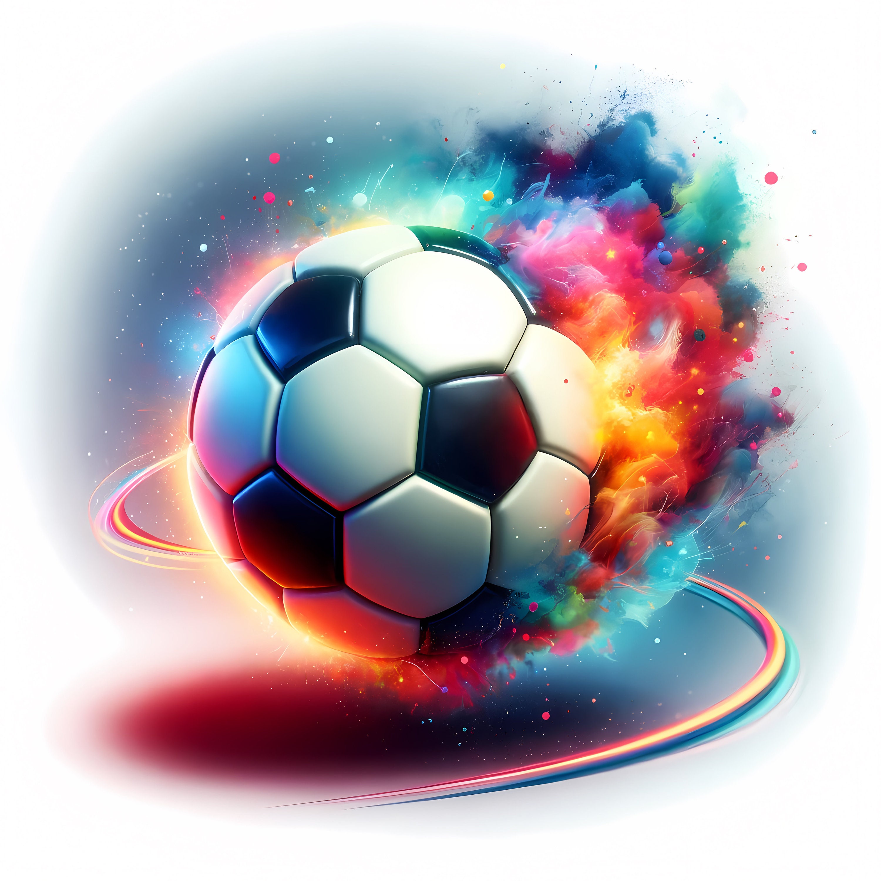 Soccer Ball Clipart – High-quality JPG Football Bundle (digital ...