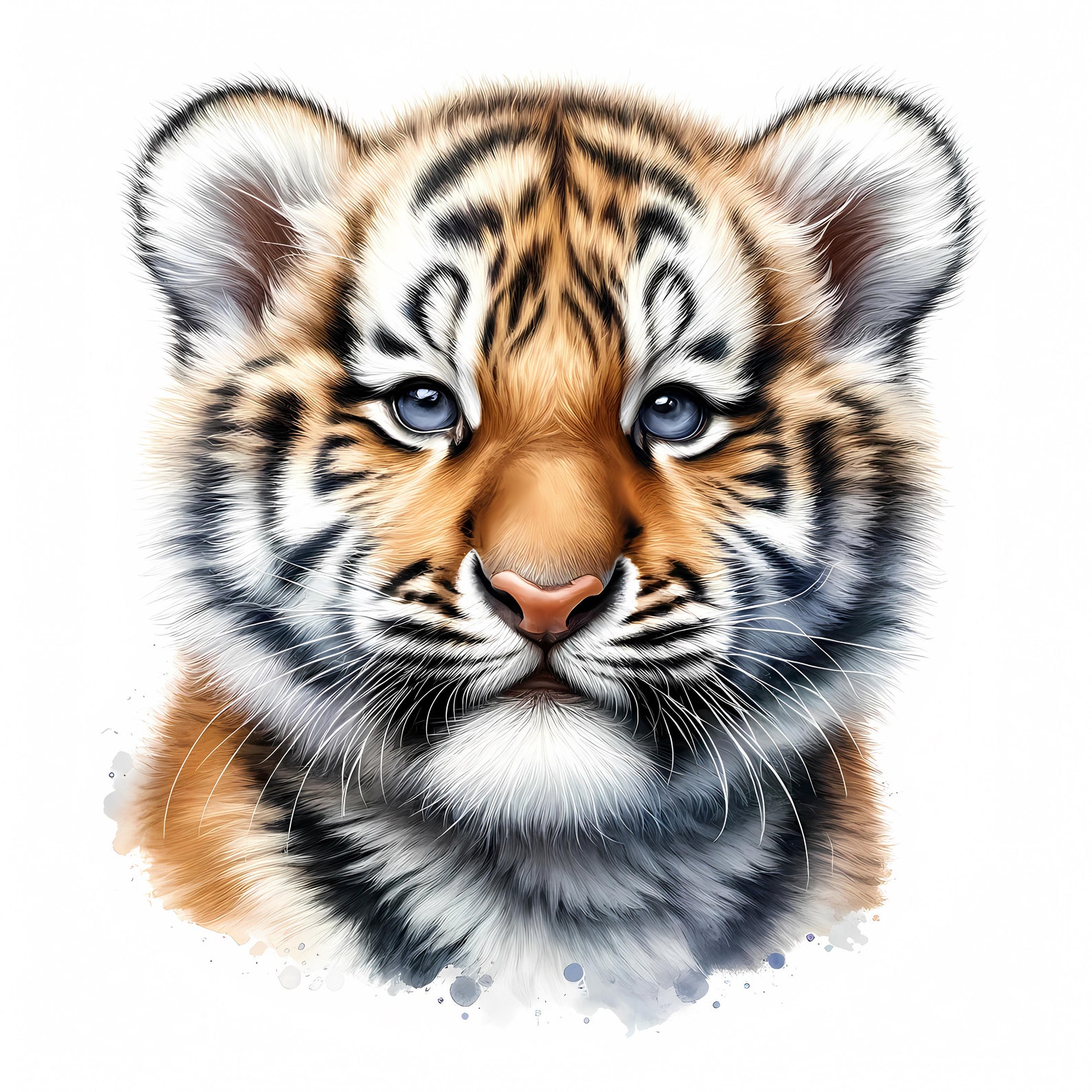 Tiger Cub Clipart 10 High-quality Jpgs Cute Tiger Cub Clipart Bundle ...