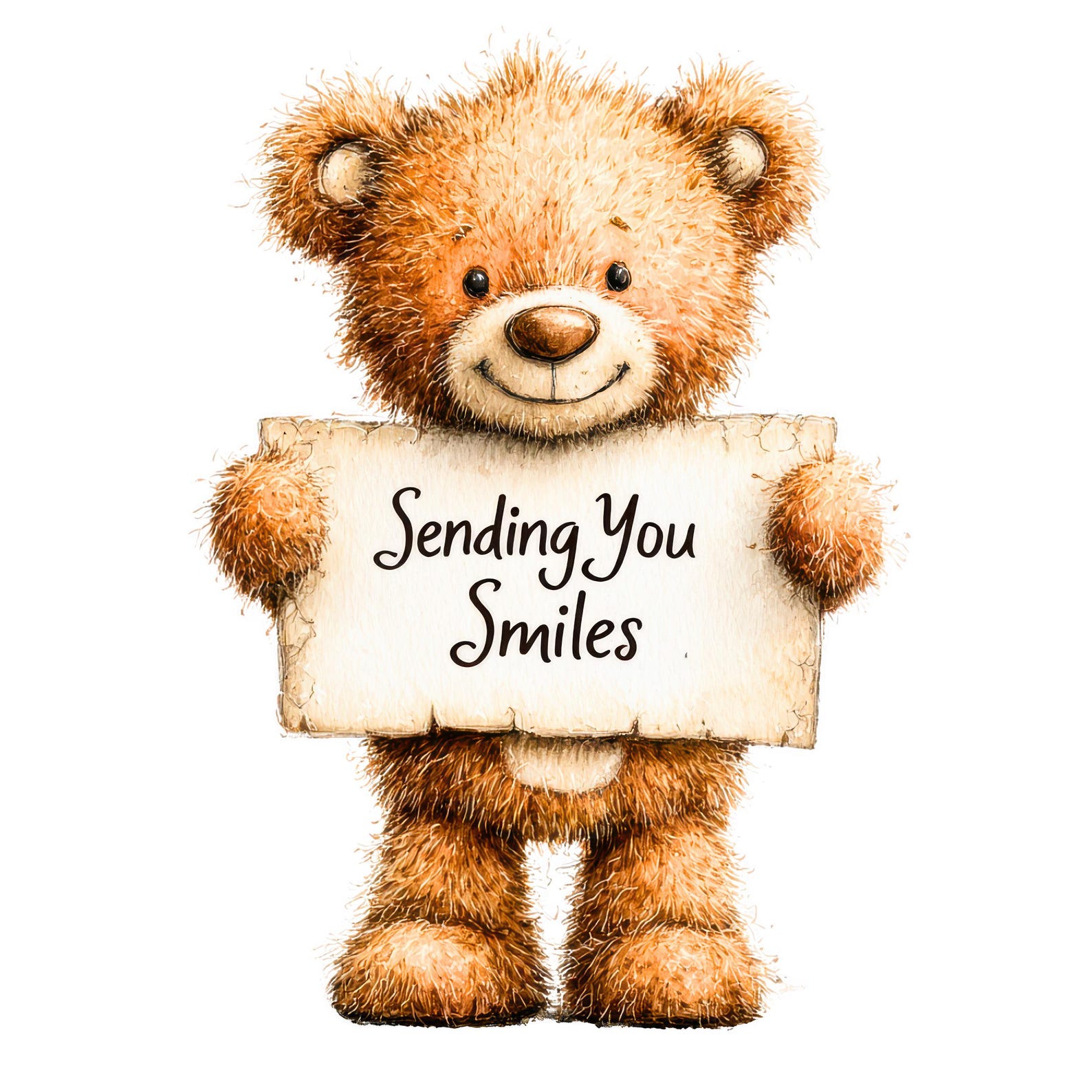 Get Well Soon Teddy Bear Clipart: Sick Bear Graphics (digital Download ...
